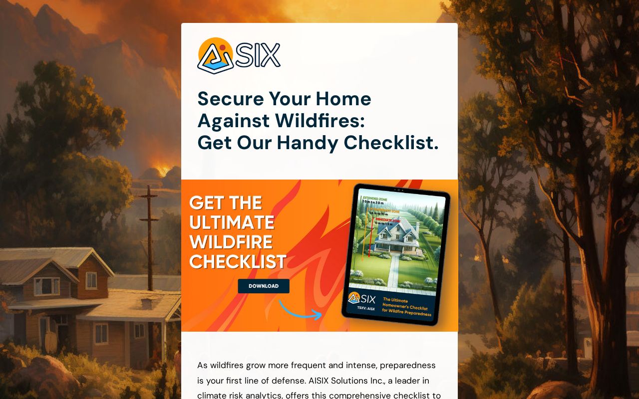 AISIX Solutions | Wildfire Checklist